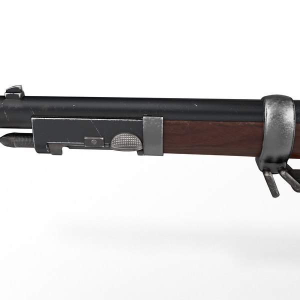 3d photorealistic springfield musket rifles