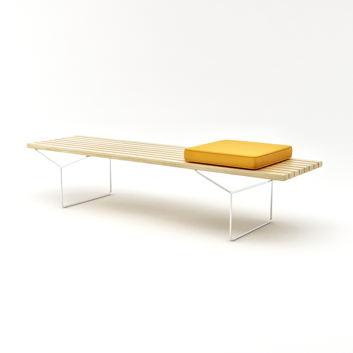 design bertoia bench 3d obj