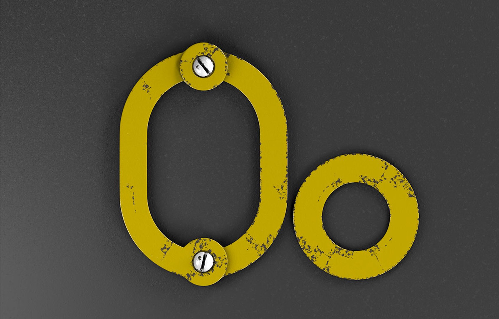 3D Opq Rusty Metal Alphabet Letters - TurboSquid 1454080