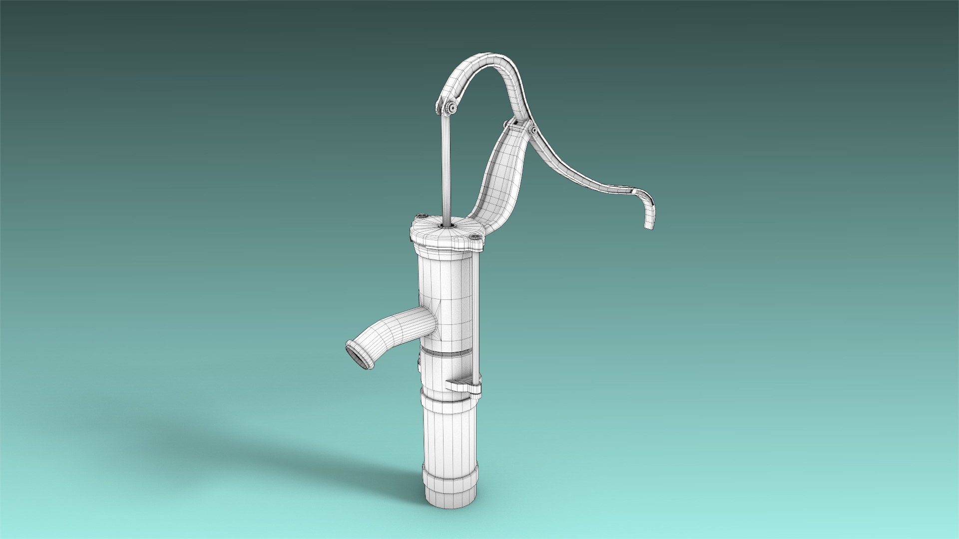 3D Low-poly Hand Water Pump Model - TurboSquid 1633951