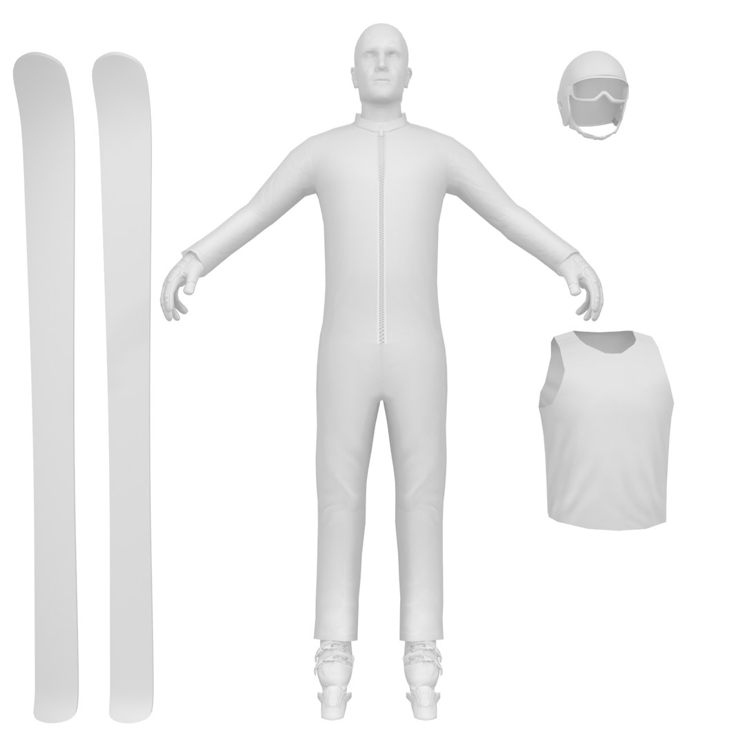 3D Model Ski Jumper - TurboSquid 1283160