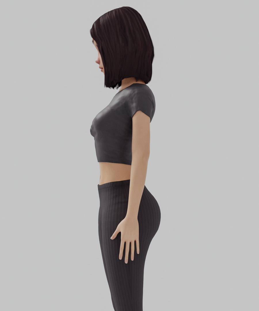 Low Poly Rigged Woman Character 3D Model - TurboSquid 1978789