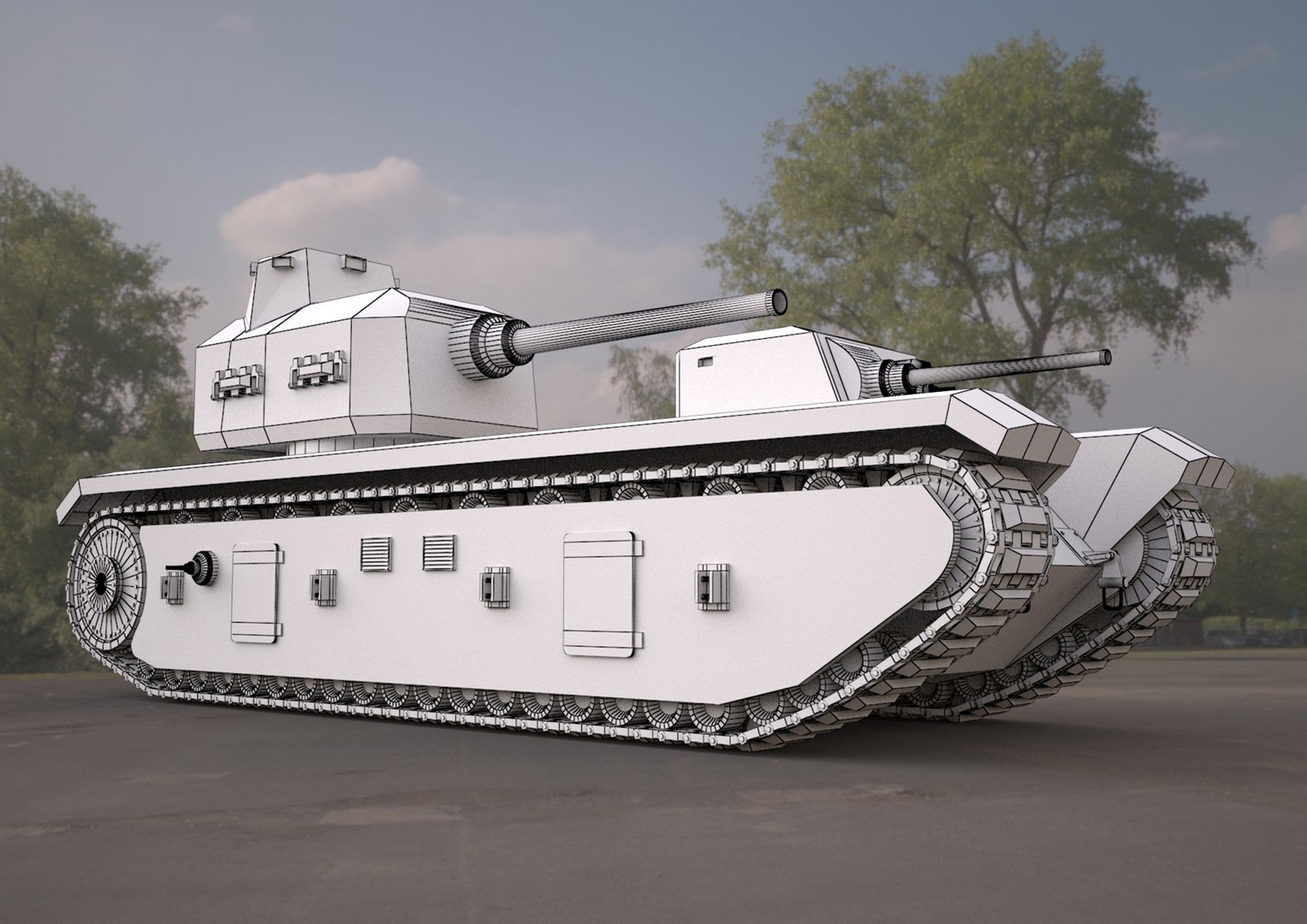 3D FCM F1 TANK 3d Model - TurboSquid 2061923