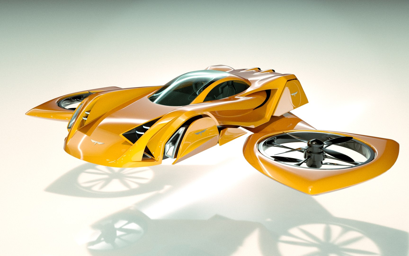 Car Copter 3D Model - TurboSquid 1211686