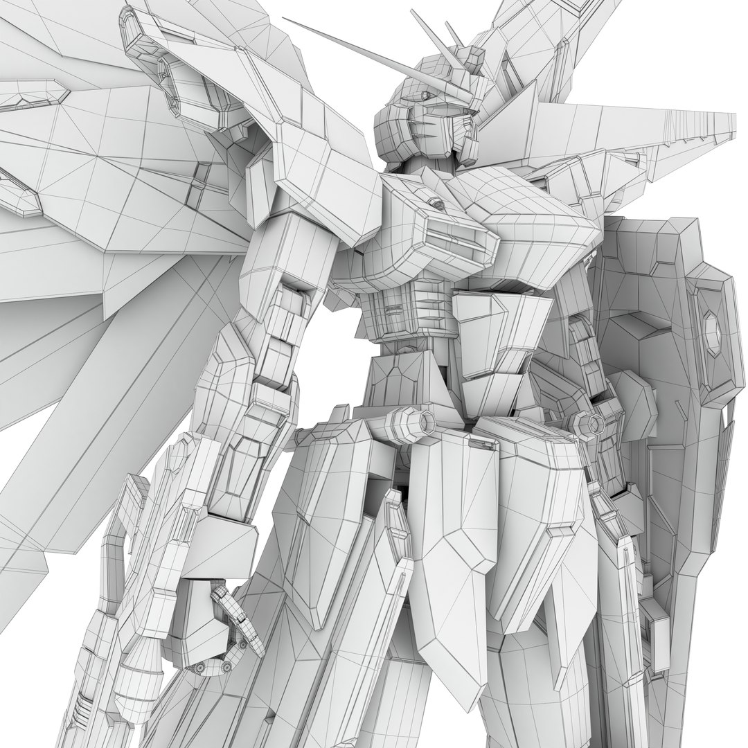 3D Model Mecha Seed Destiny Strike Freedom Model Kit - TurboSquid 2271896