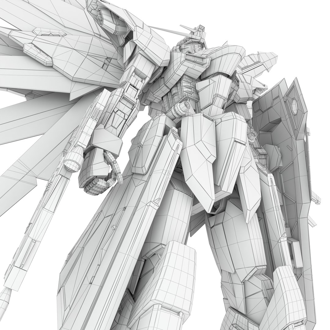 3D Model Mecha Seed Destiny Strike Freedom Model Kit - TurboSquid 2271896