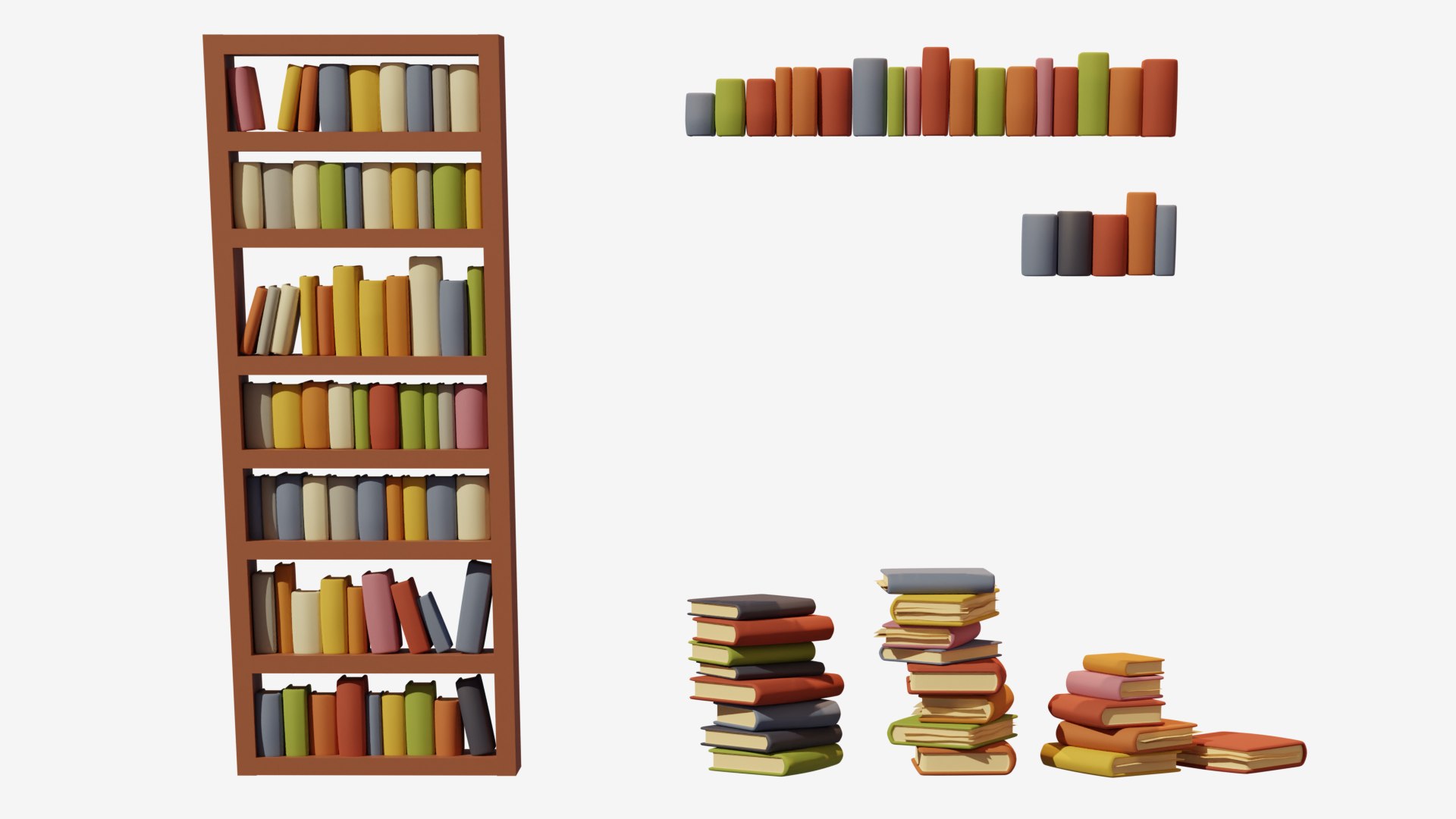 3D Low Poly Books - TurboSquid 1886657