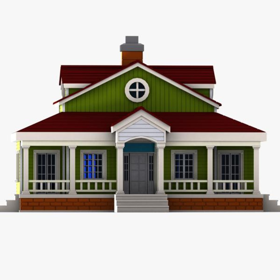 Cartoon House Toon 3d Model