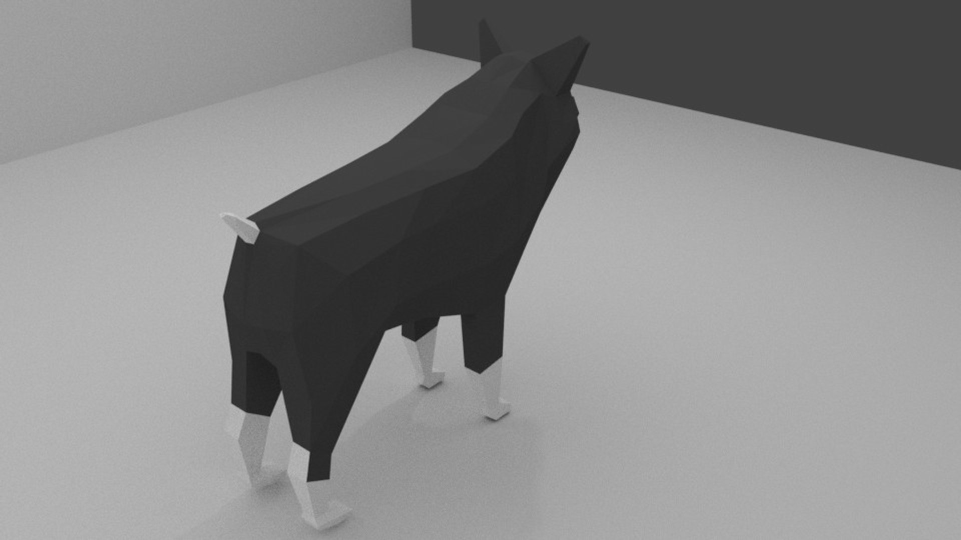 Blender Dog 3d Model