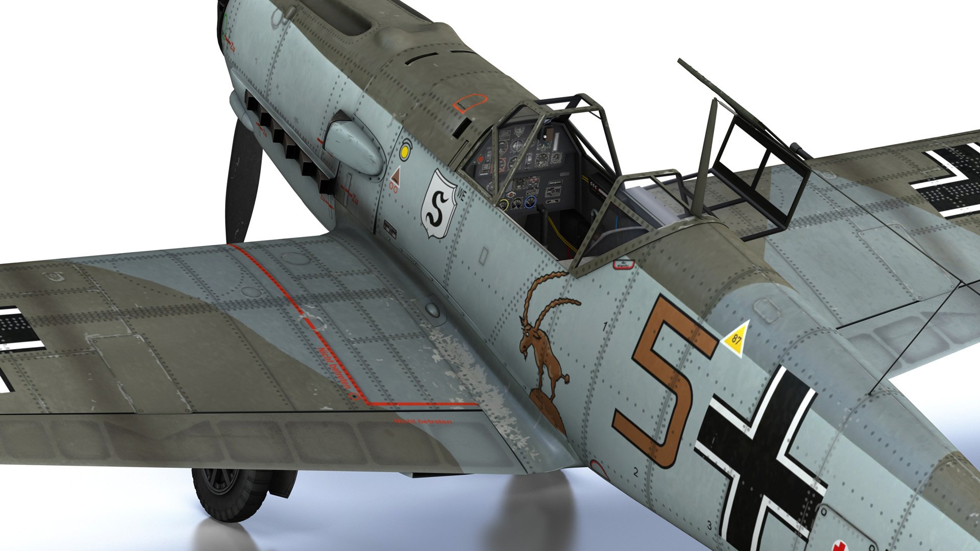 3D messerschmitt bf-109 model - TurboSquid 1685097