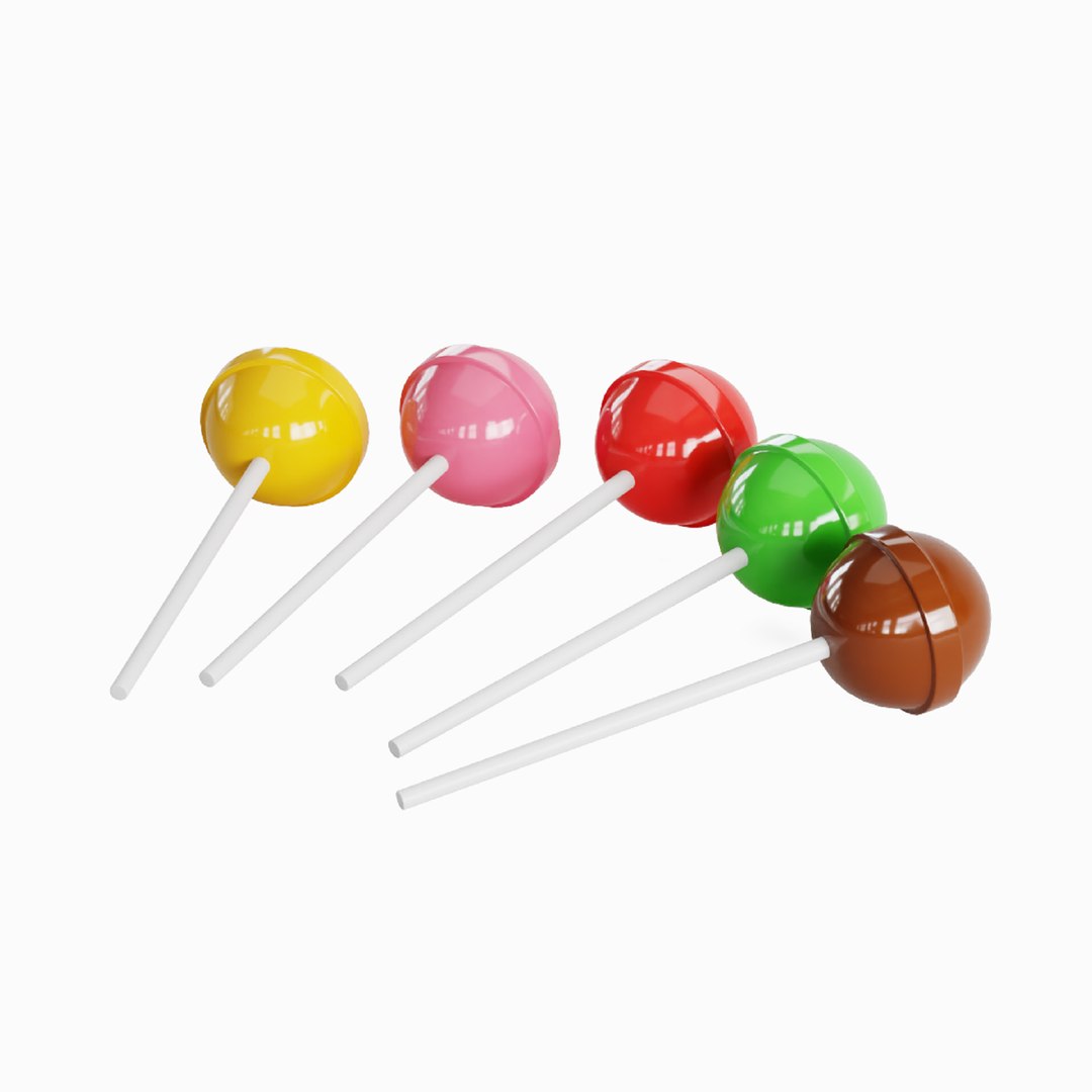 Simple Lolipops 3D Model - TurboSquid 2327488