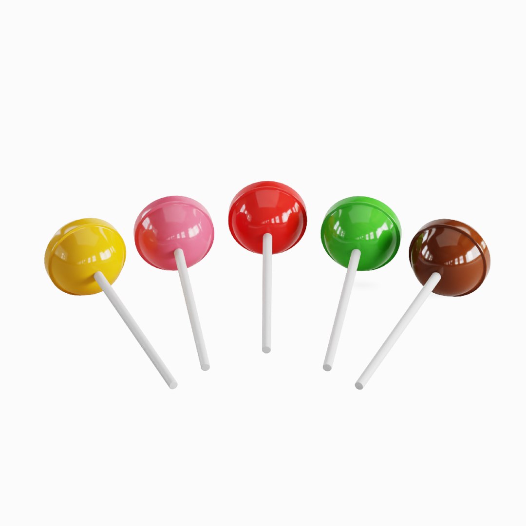 Simple Lolipops 3D Model - TurboSquid 2327488
