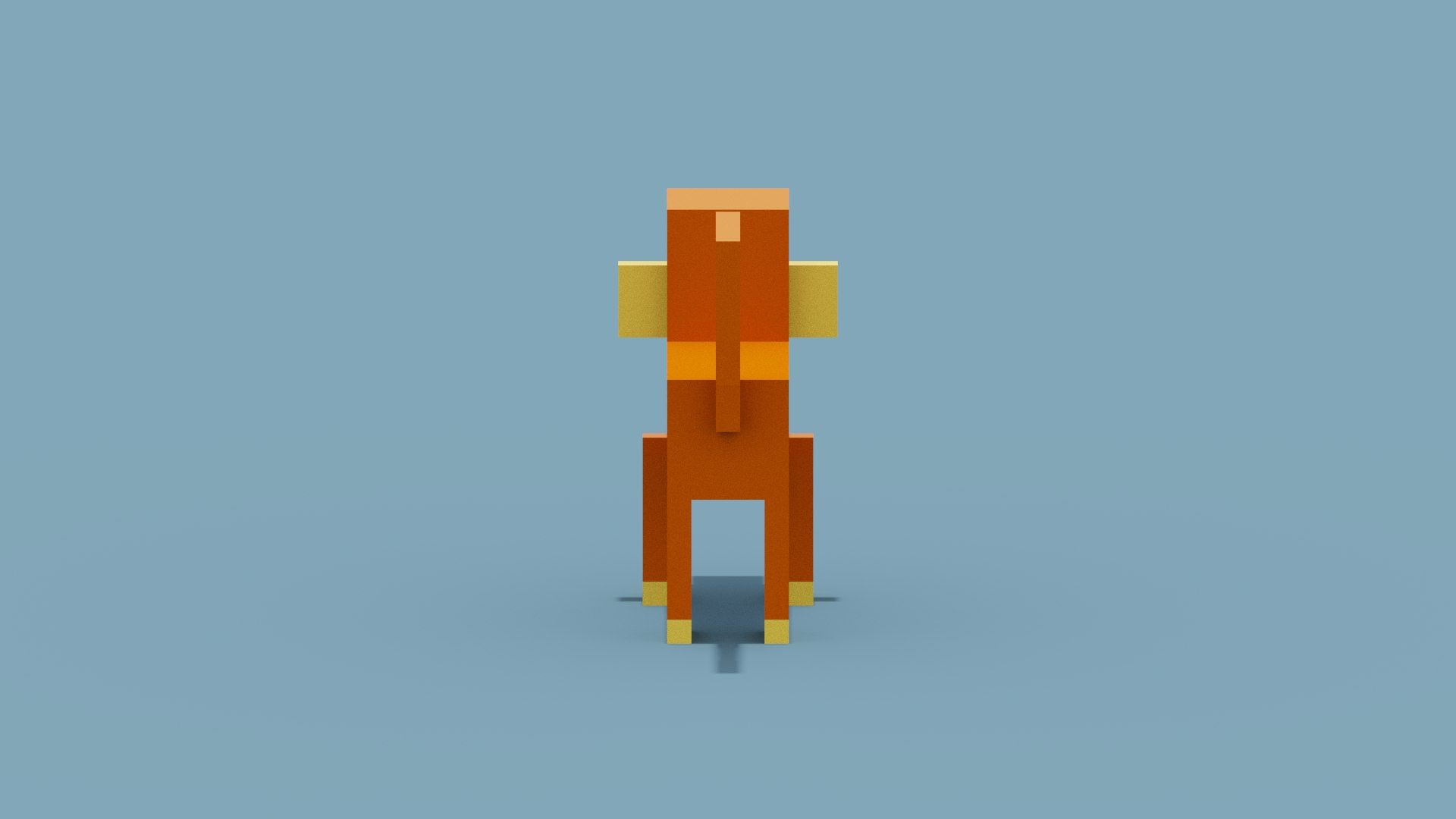 3D Voxel Monkey - TurboSquid 1904355