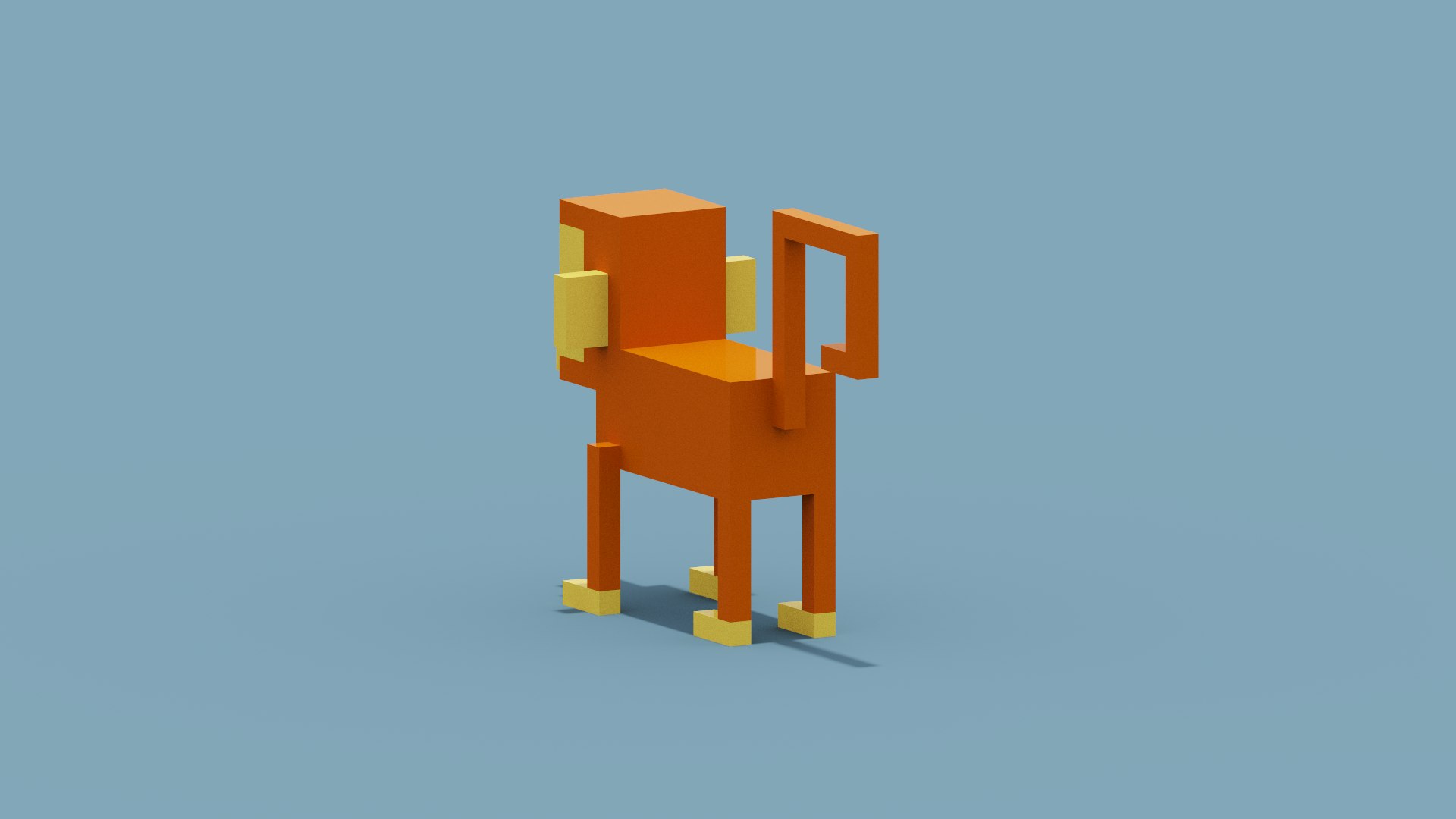 3D Voxel Monkey - TurboSquid 1904355