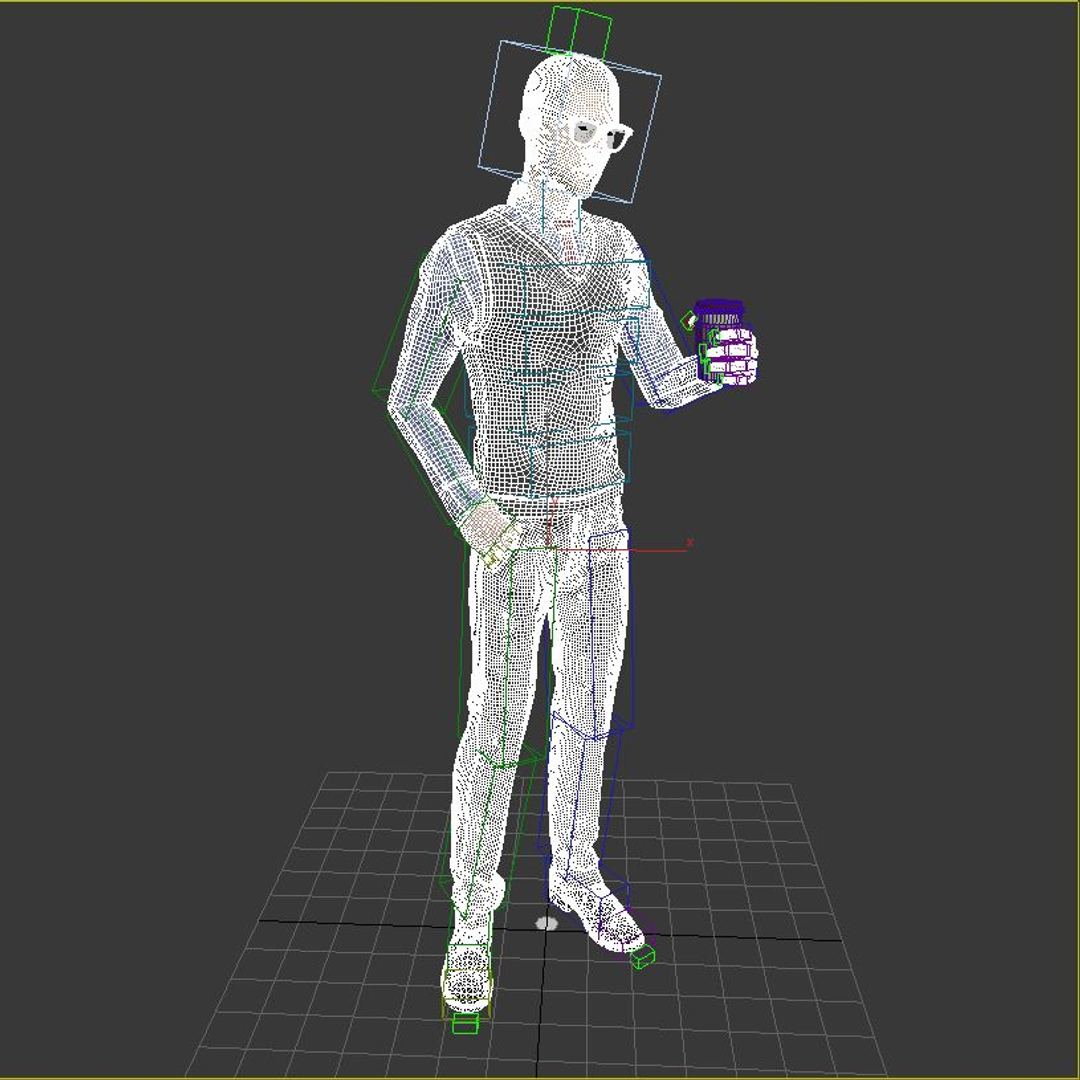 3d office worker