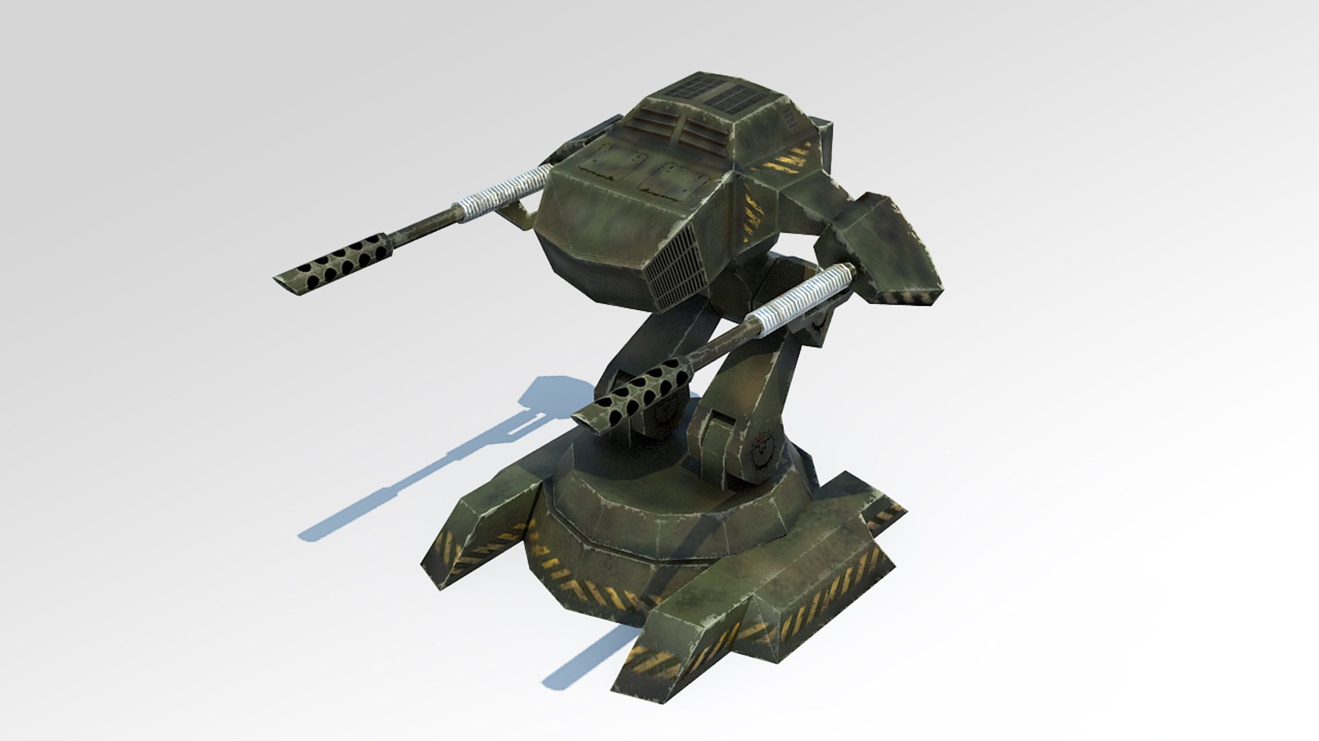 Turret Military 3d Model