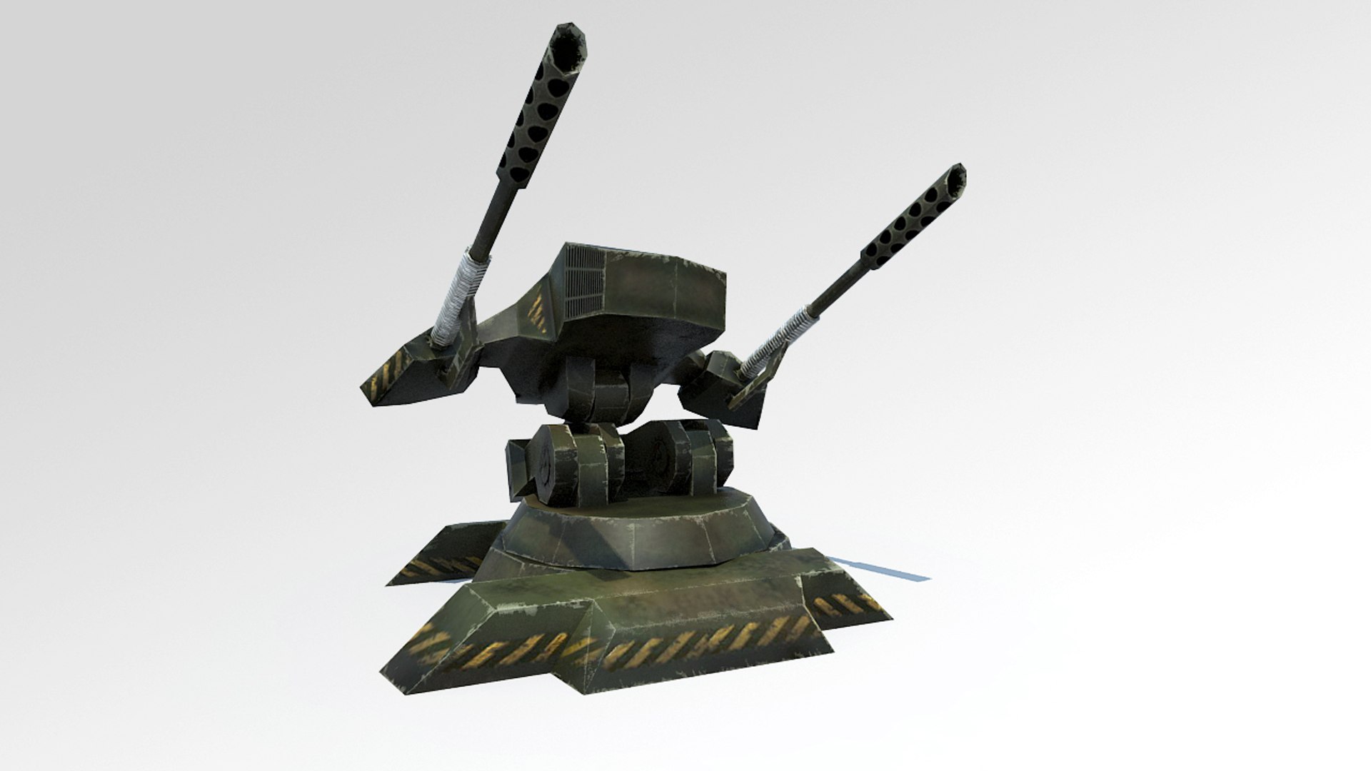 Turret Military 3d Model