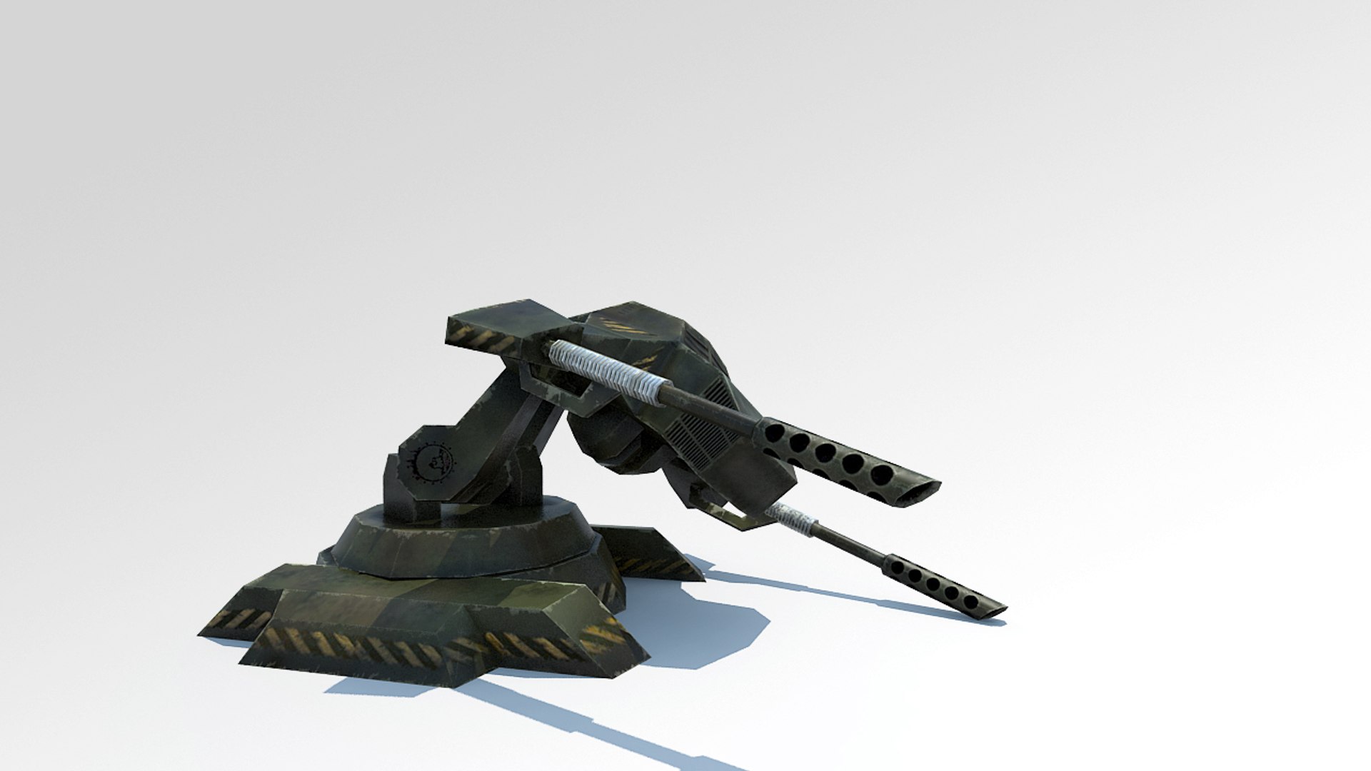 Turret Military 3d Model