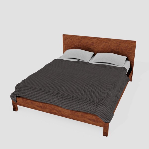 Simple bed 3D model - TurboSquid 1585140