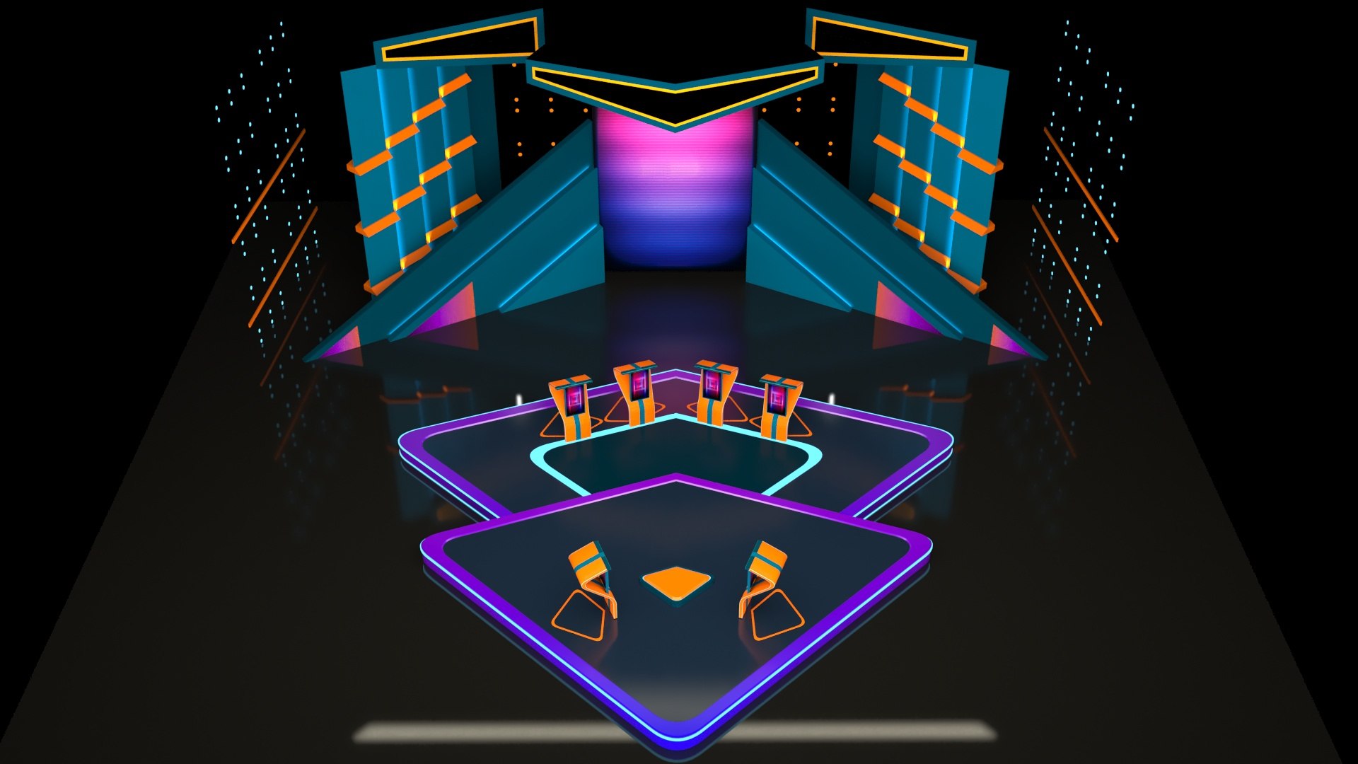 Tv Studio Competition Design 3D model - TurboSquid 1890590