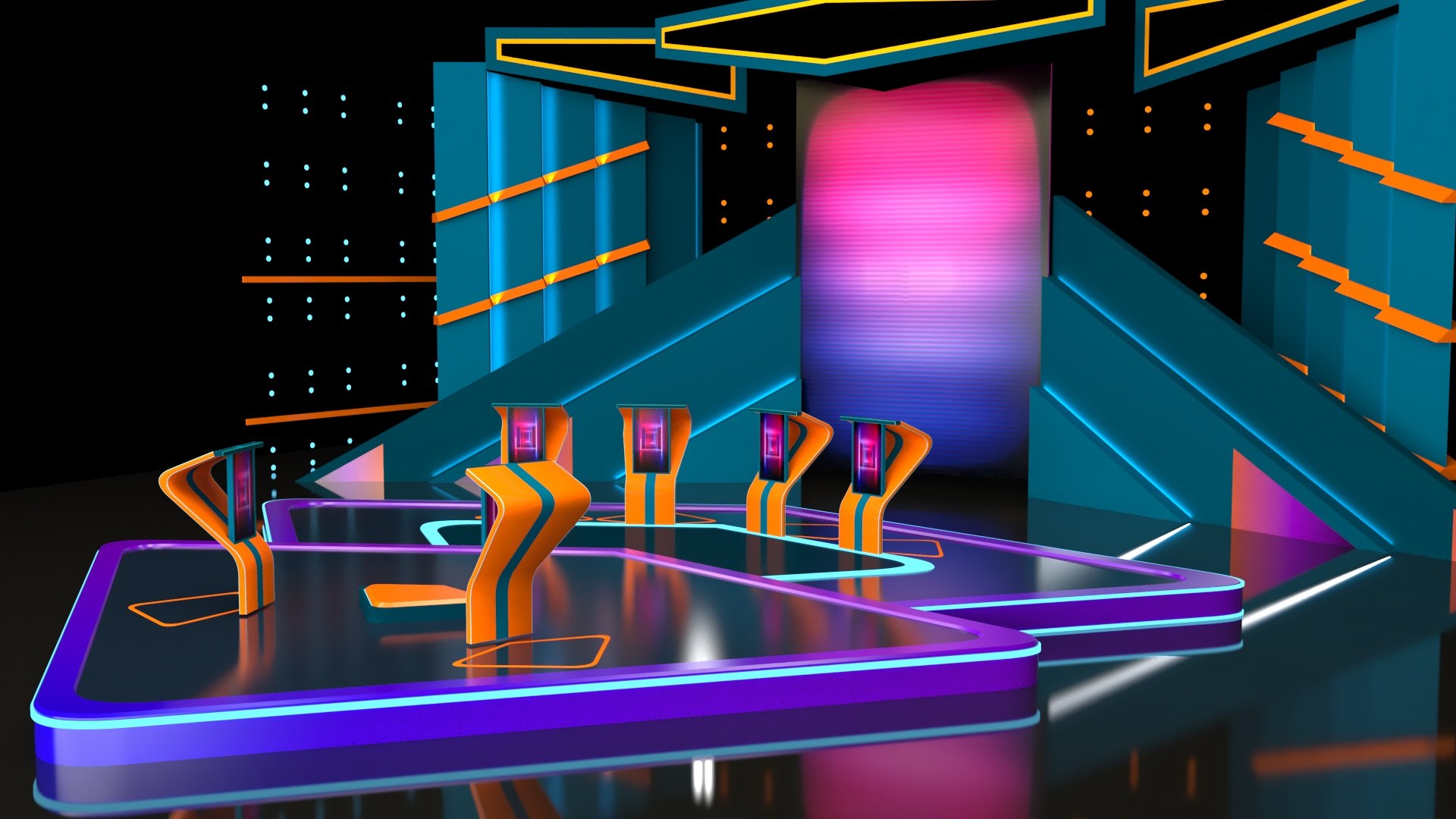 Tv Studio Competition Design 3D model - TurboSquid 1890590