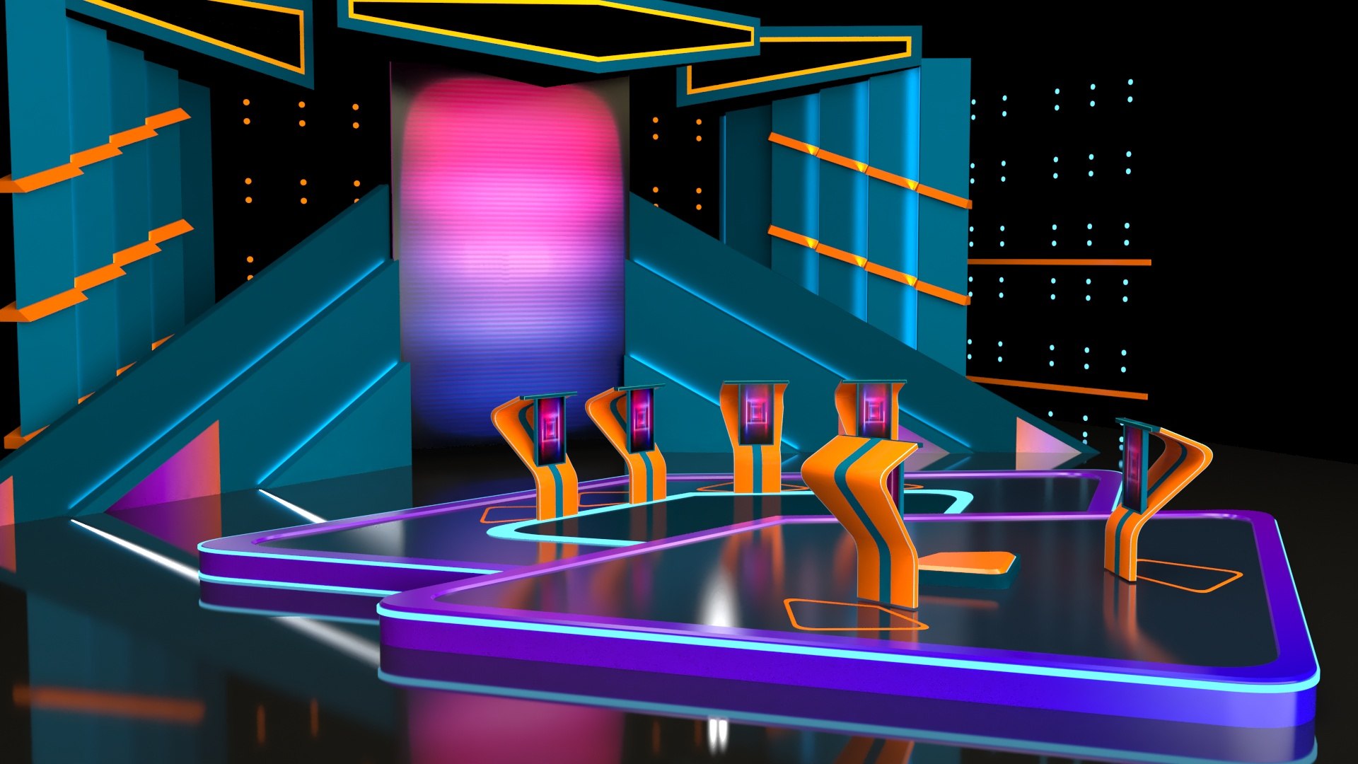 Tv Studio Competition Design 3D model - TurboSquid 1890590