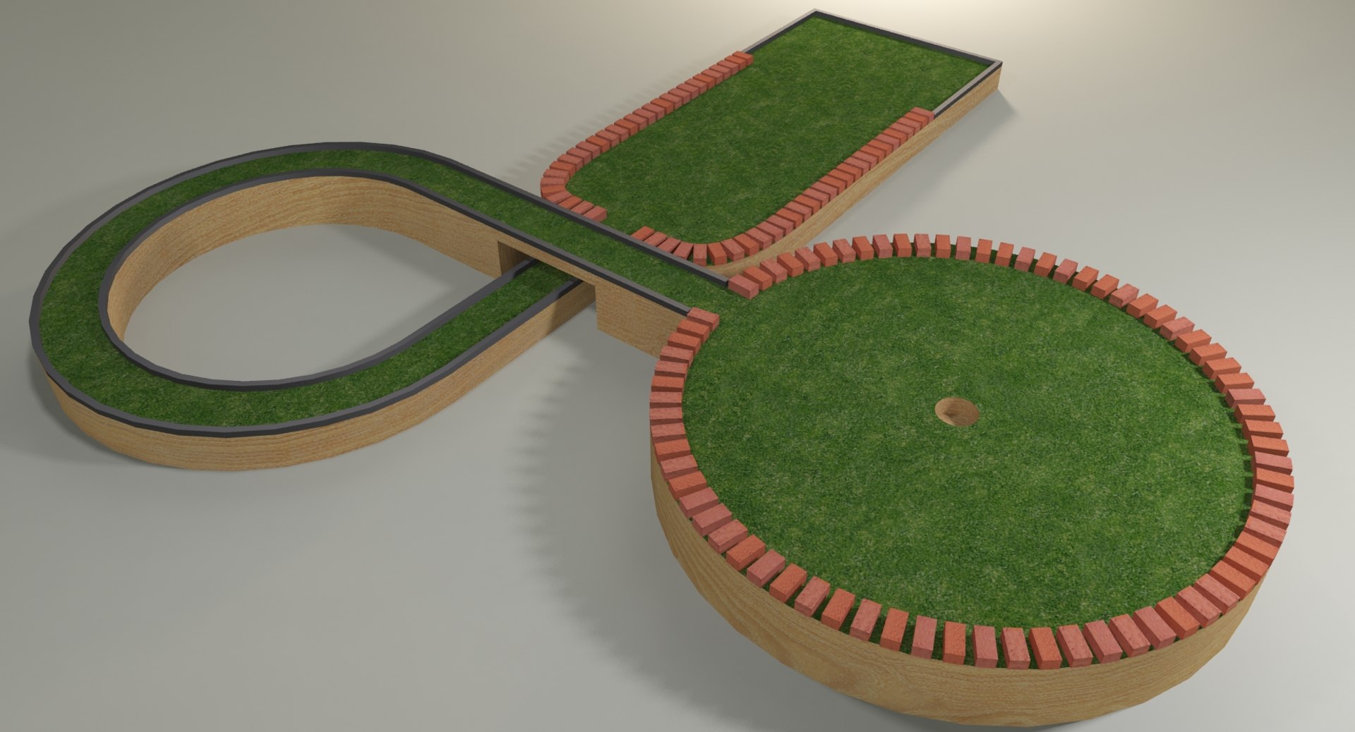 3d Model Mini Golf Hole