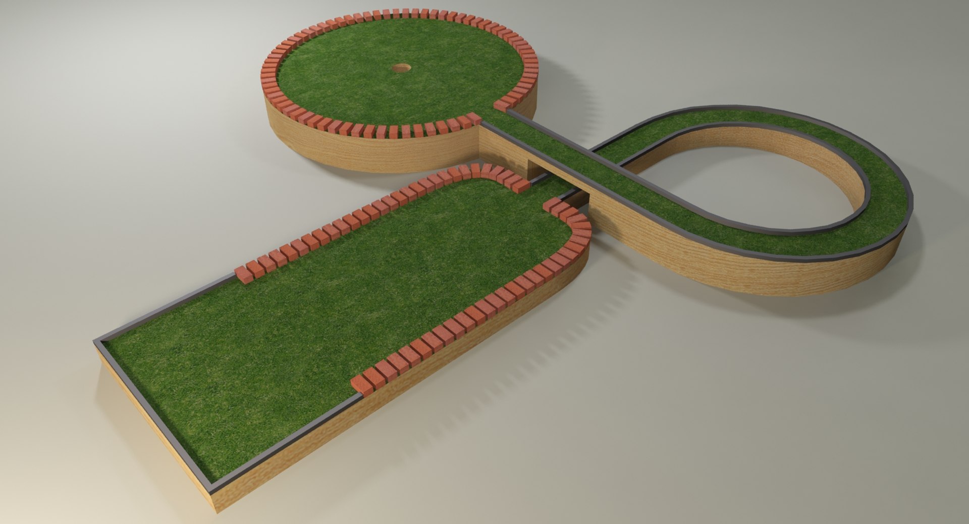 3d Model Mini Golf Hole