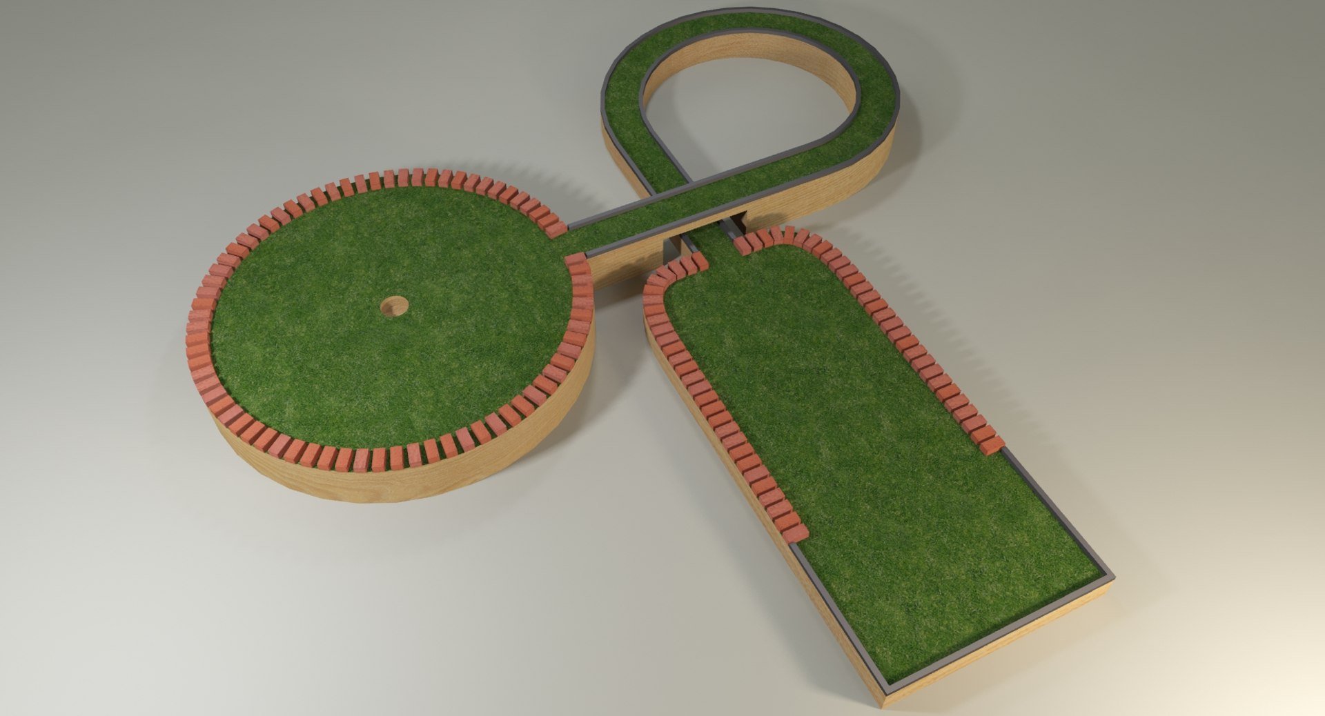 3d Model Mini Golf Hole