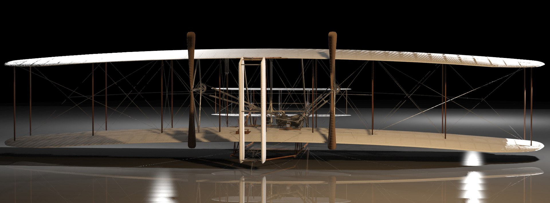3d Wright Flyer 1903 Model