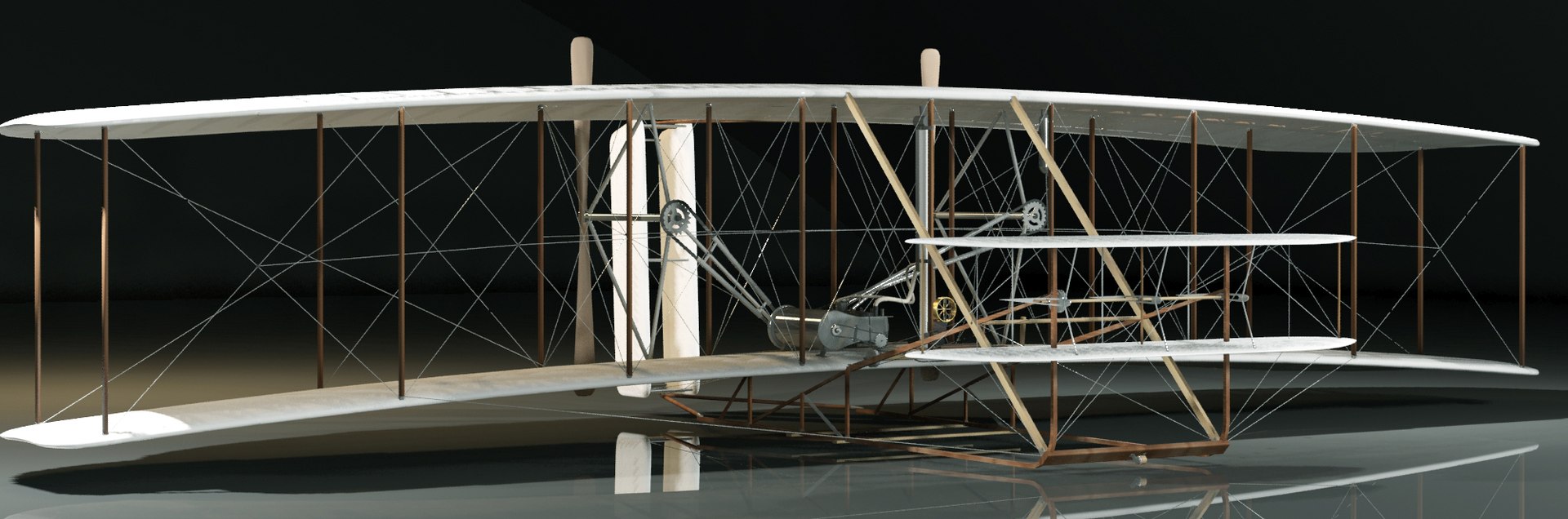 3d Wright Flyer 1903 Model