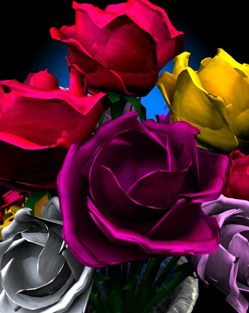 Cinema4d Rose Flower