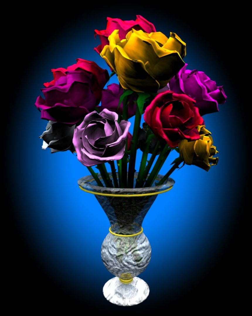 Cinema4d Rose Flower
