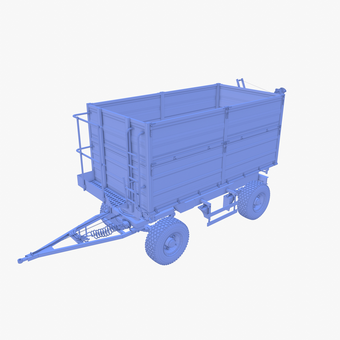 Agro Trailer V2 3D Model - TurboSquid 2200393