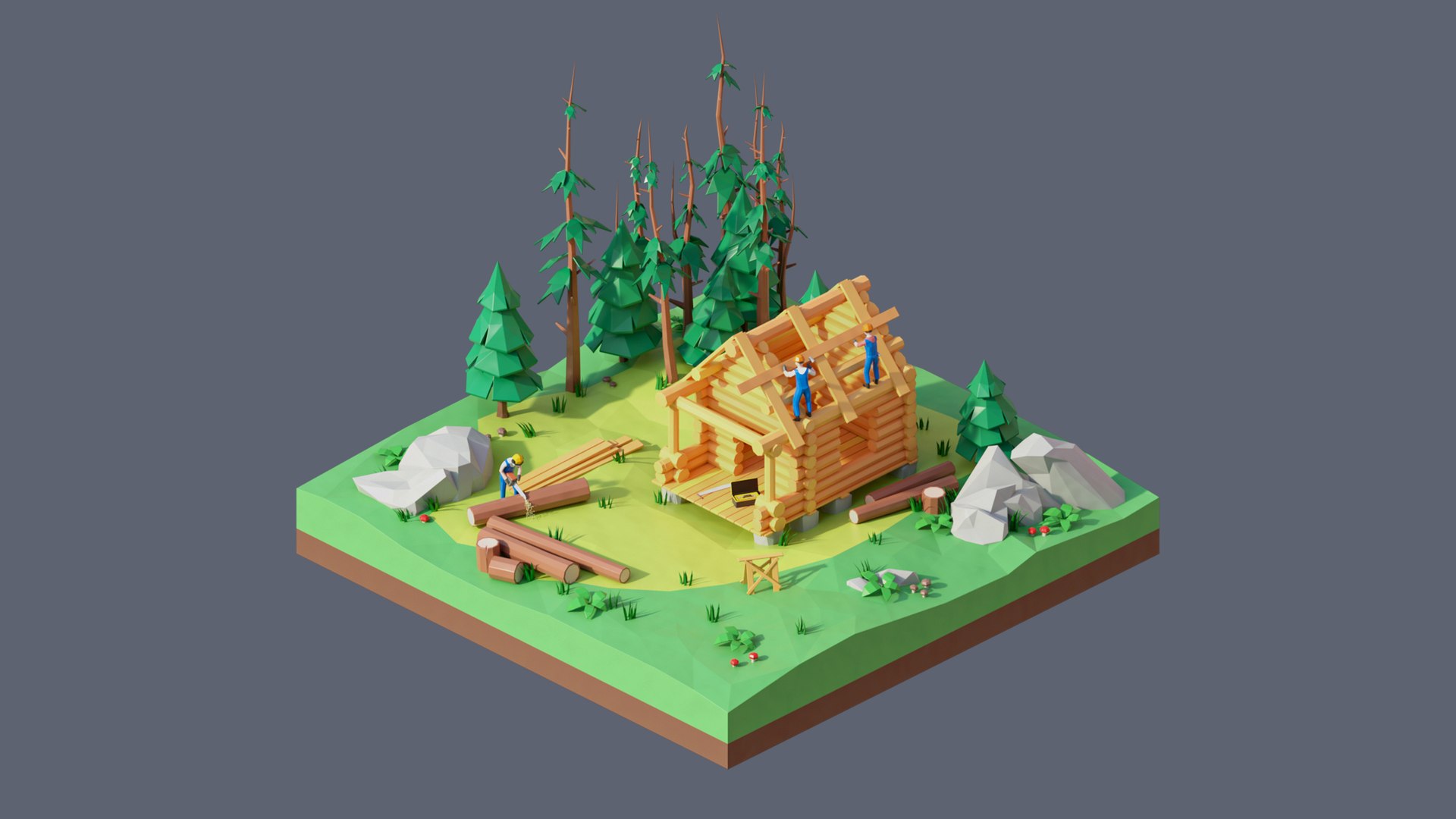 3D Land 1F - TurboSquid 1917207