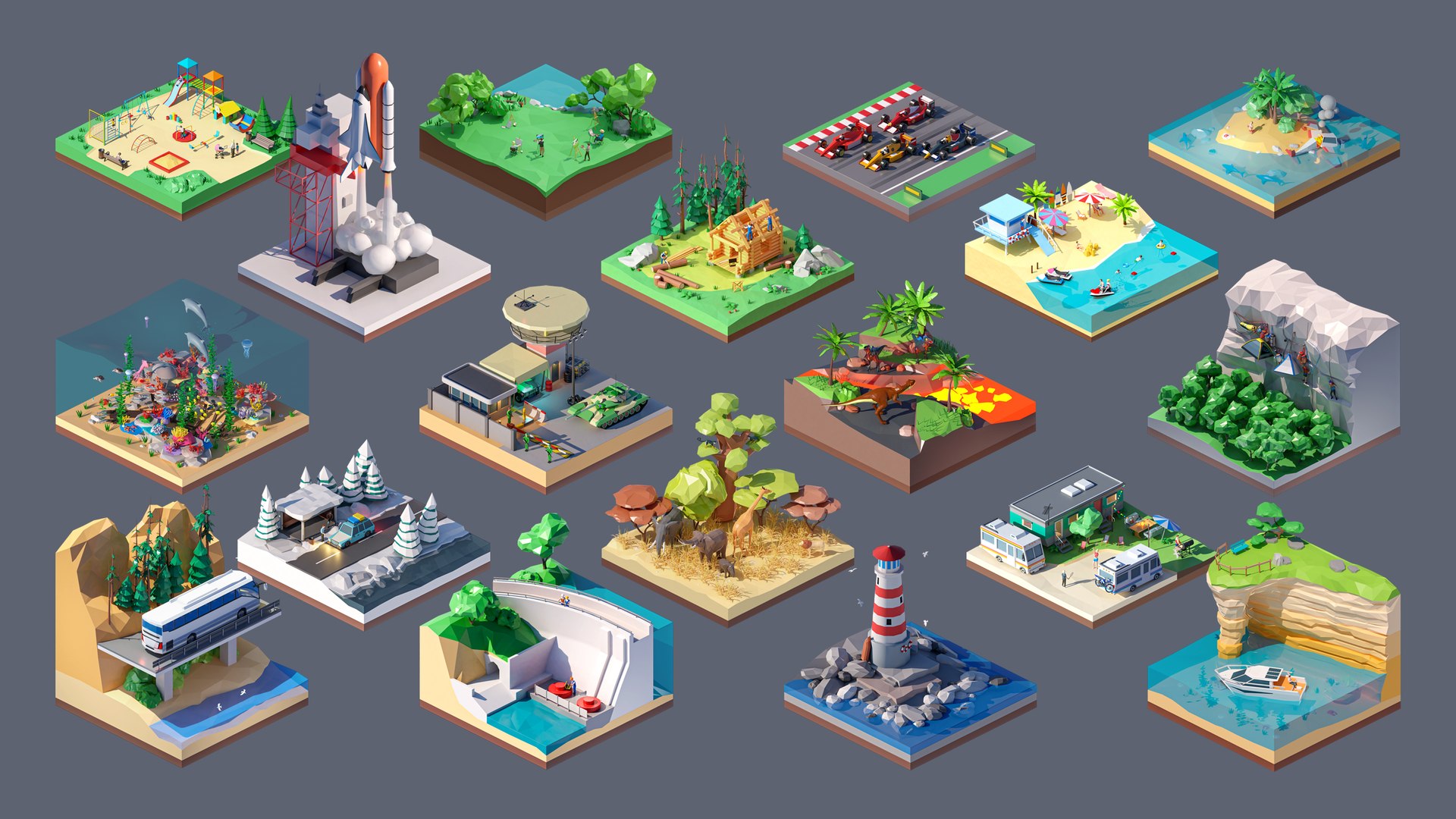 3D Land 1F - TurboSquid 1917207