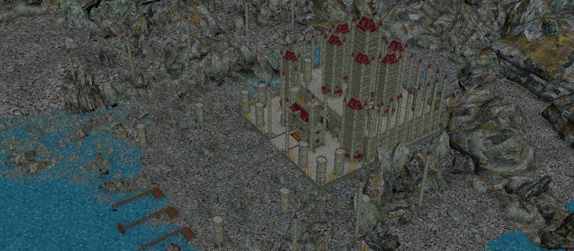 3D Devil Castle Towers Environment - TurboSquid 2408174