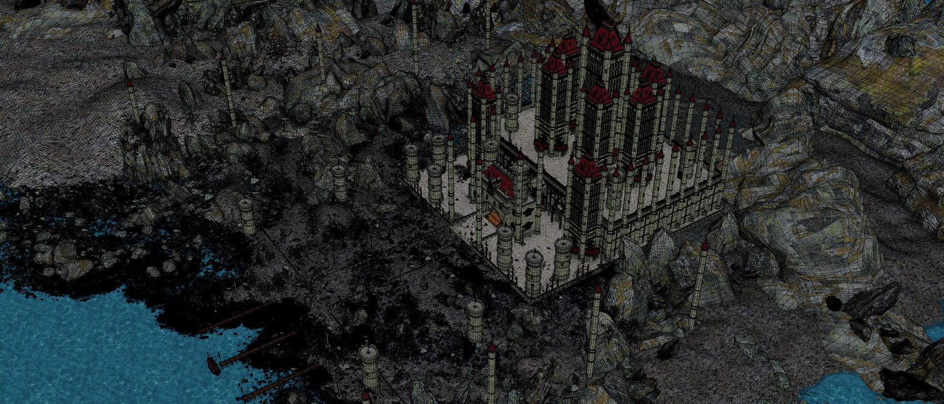 3D Devil Castle Towers Environment - TurboSquid 2408174