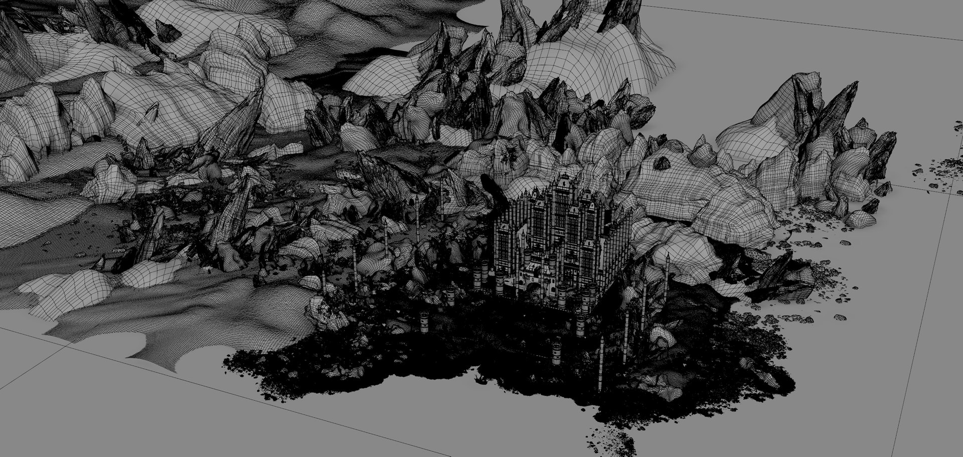 3D Devil Castle Towers Environment - TurboSquid 2408174