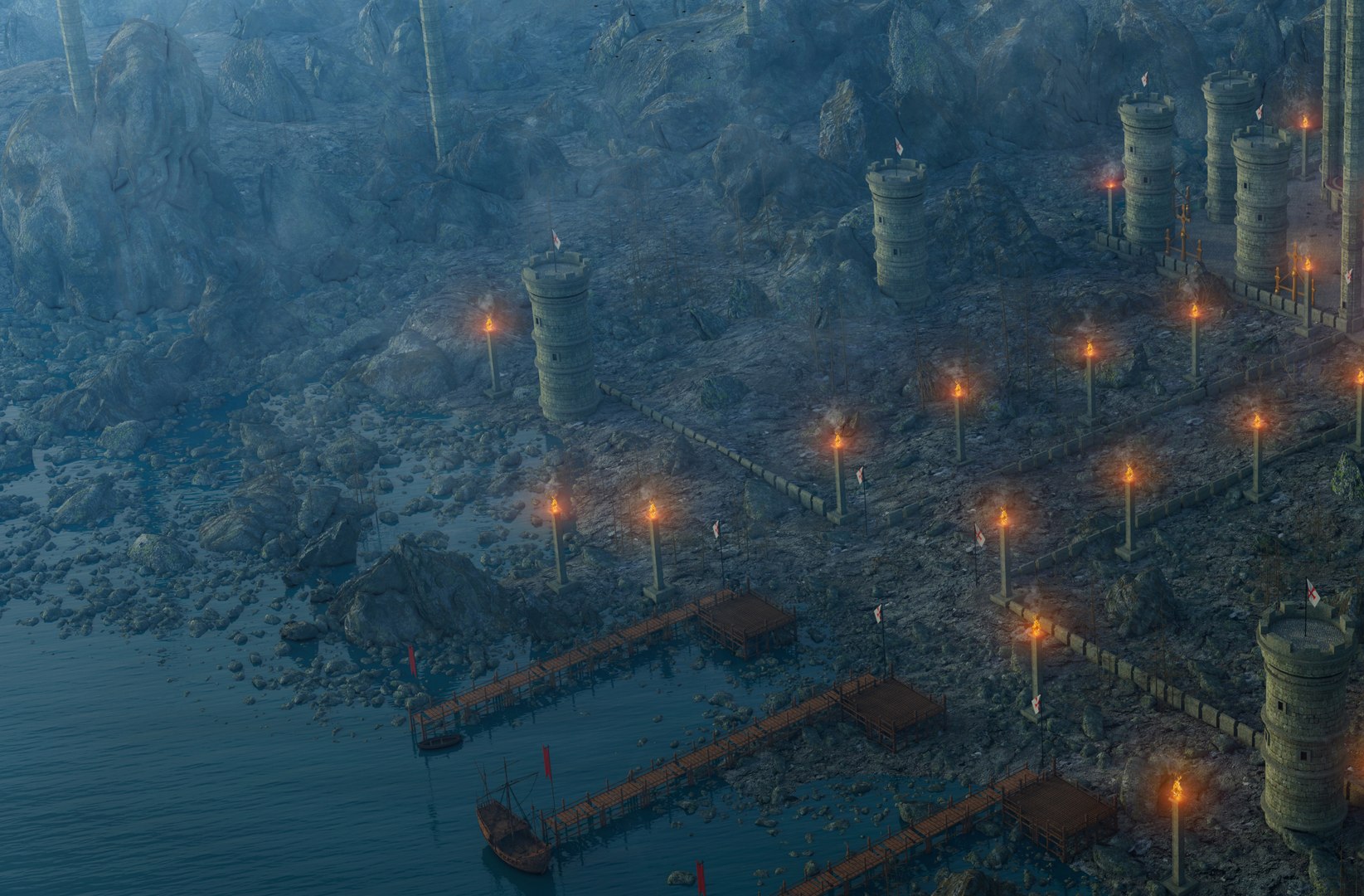3D Devil Castle Towers Environment - TurboSquid 2408174