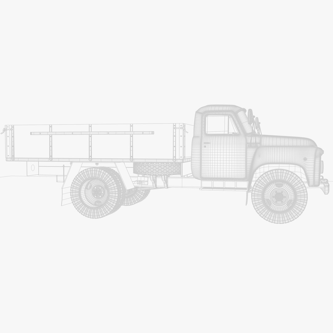 3D GAZ 52 Russian Truck Model - TurboSquid 2189001