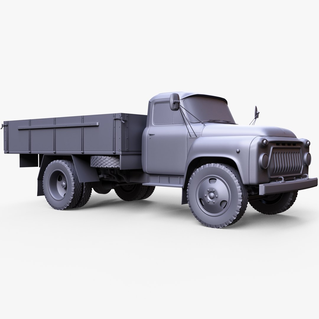 3D GAZ 52 Russian Truck Model - TurboSquid 2189001
