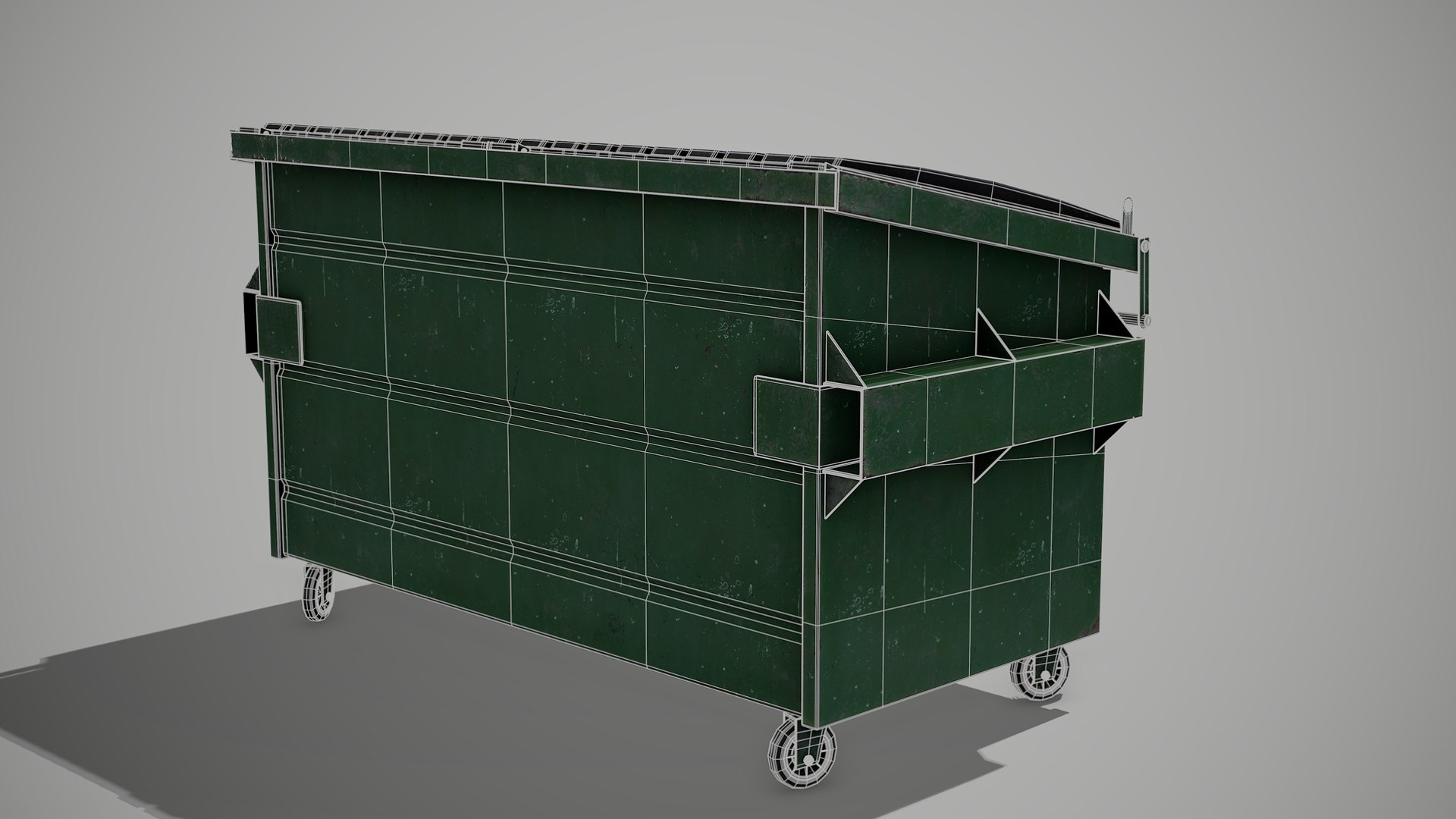 Dumpster Container Industrial 3D Model - TurboSquid 1678441