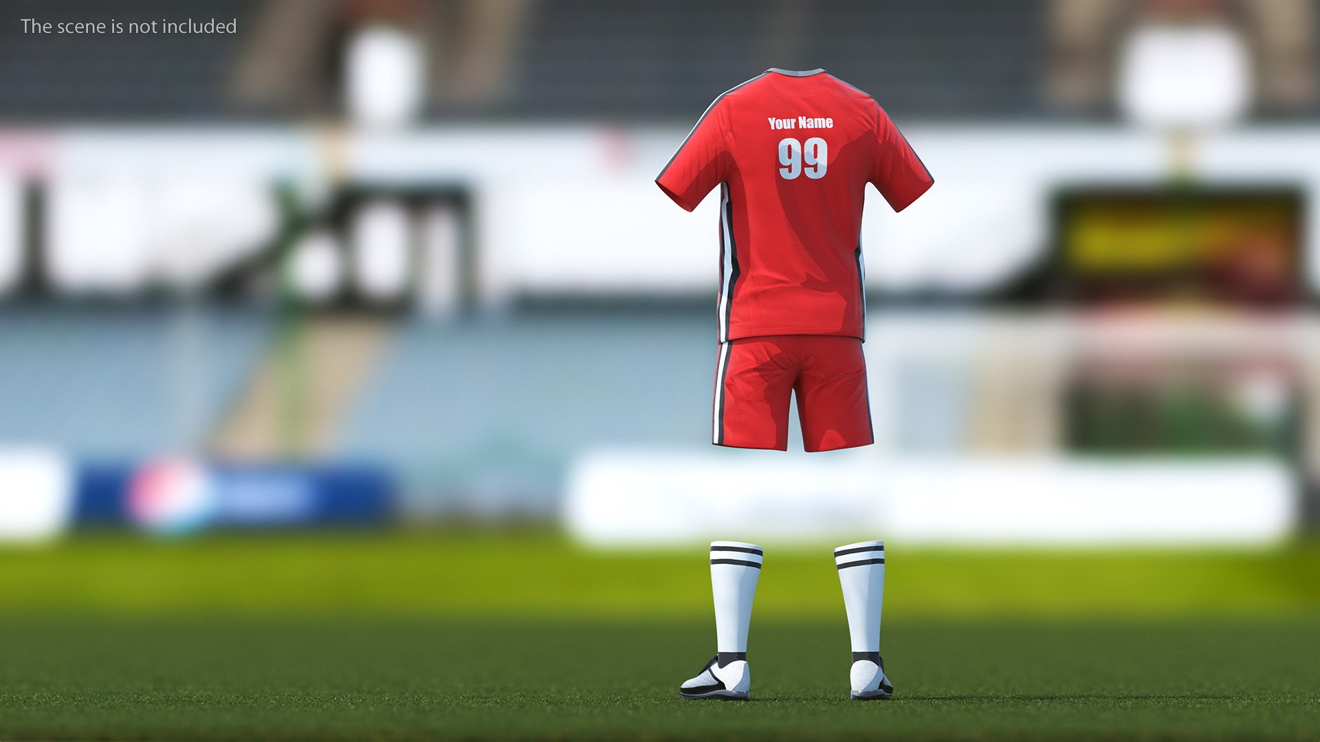 Soccer Uniform Red Your Team 3D - TurboSquid 1930783