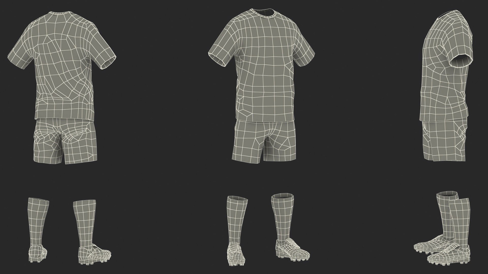 Soccer Uniform Red Your Team 3D - TurboSquid 1930783