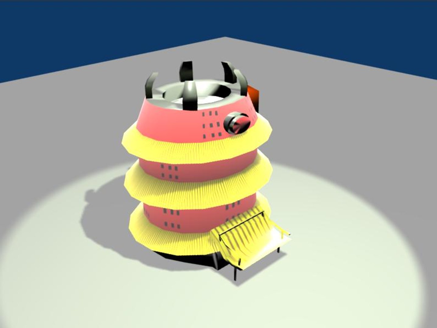 3d Model Naruto Hokage House