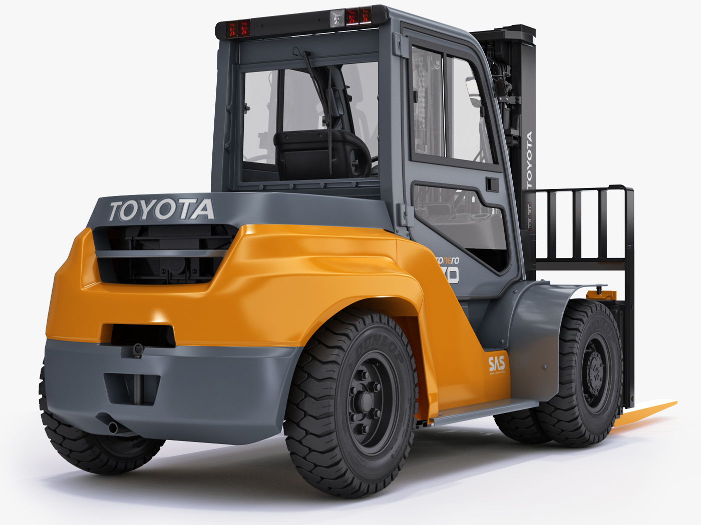 3d forklift toyota tonero 70