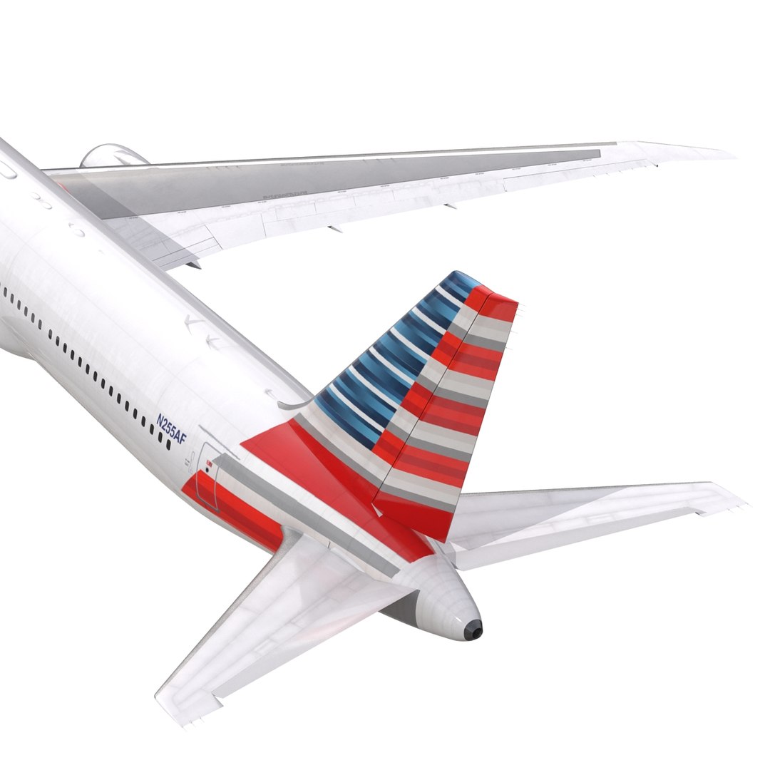 boeing 767-400er american airlines 3d model