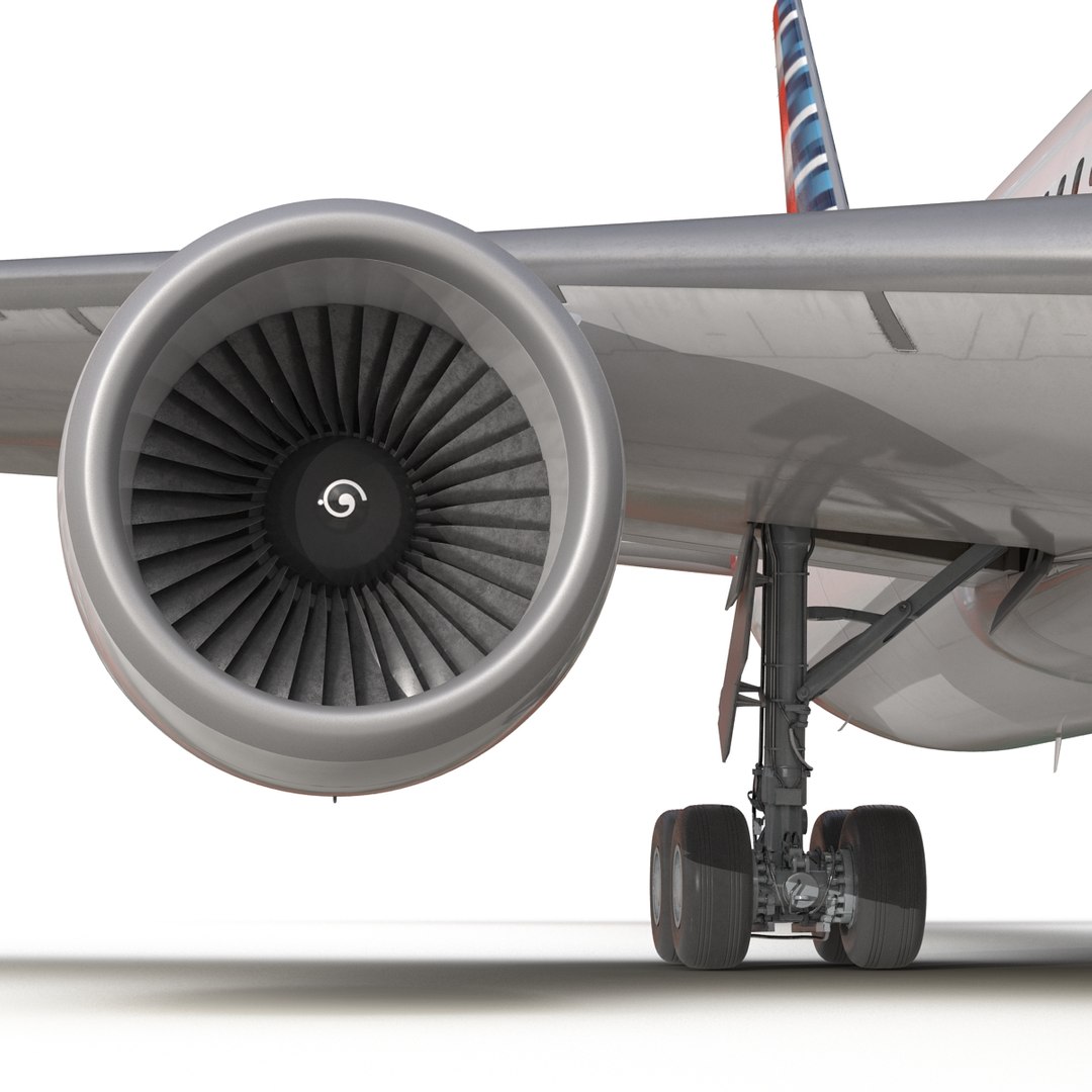 Boeing 767-400er American Airlines 3d Model