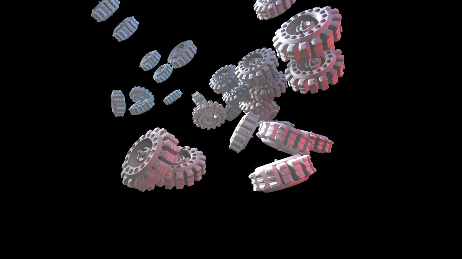 3d model abstract gears